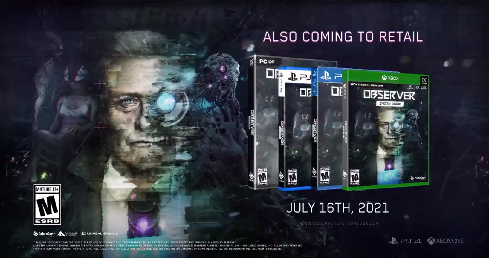 Observer: System Redux foi anunciado para PS4 e Xbox One