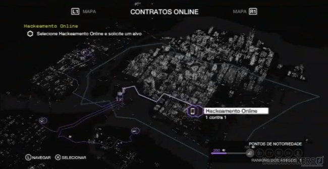 As habilidades e o mapa de Watch Dogs