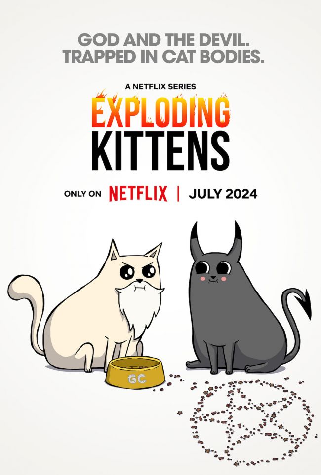 A série Exploding Kittens da Netflix parece absolutamente louca ...