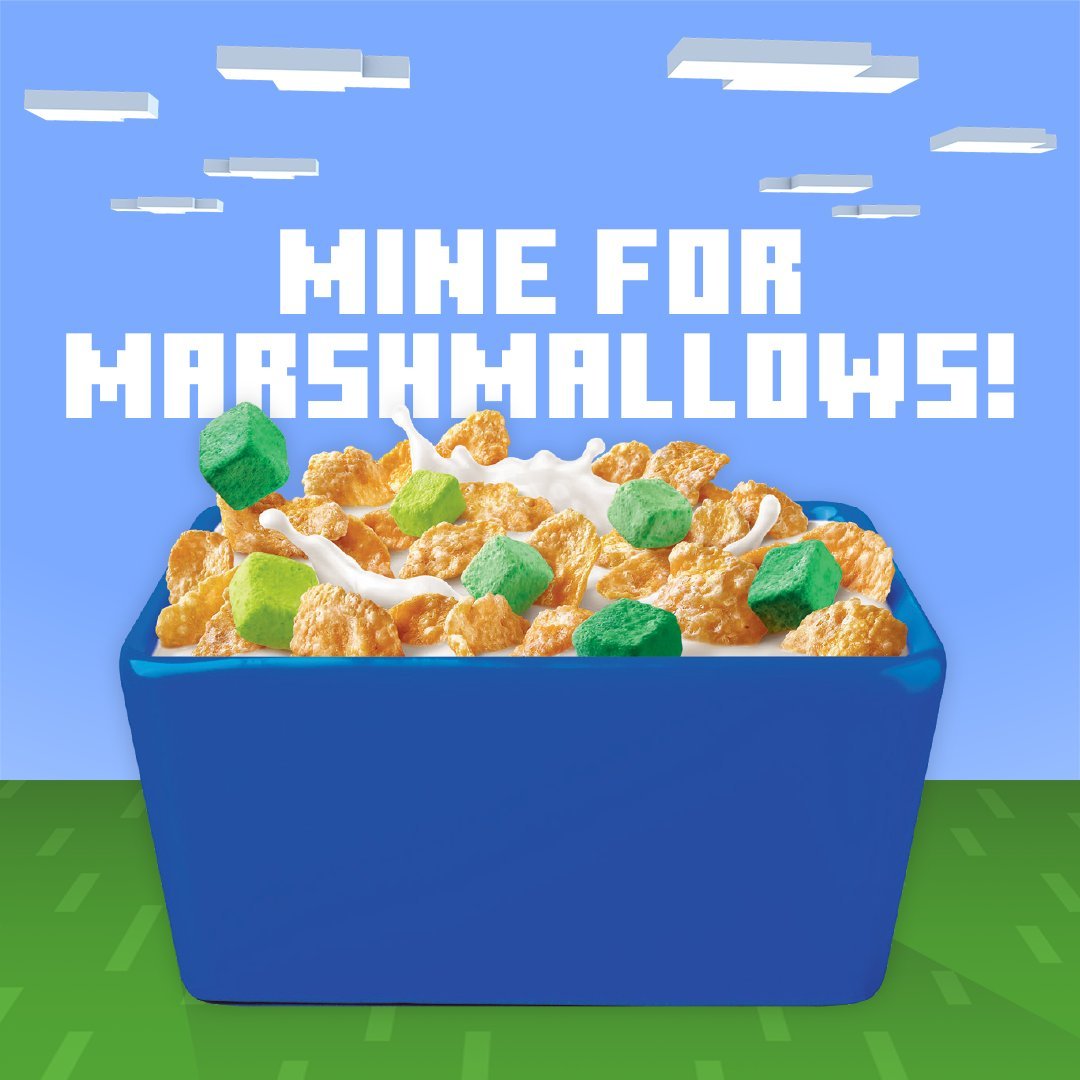 Minecraft a ser liberado como cereal Kellogg's