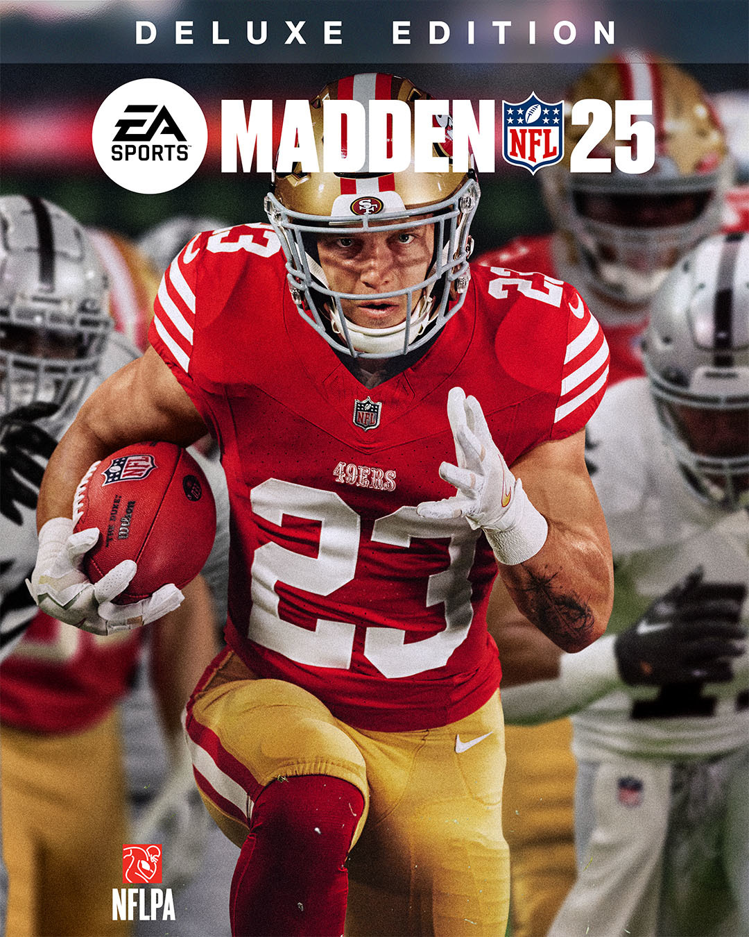 Christian McCaffrey é o atleta da capa do Madden NFL 25