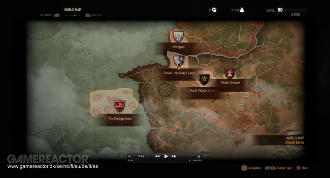 O mundo de The Witcher 3 dividido em dois mapas - The Witcher 3: Wild ...
