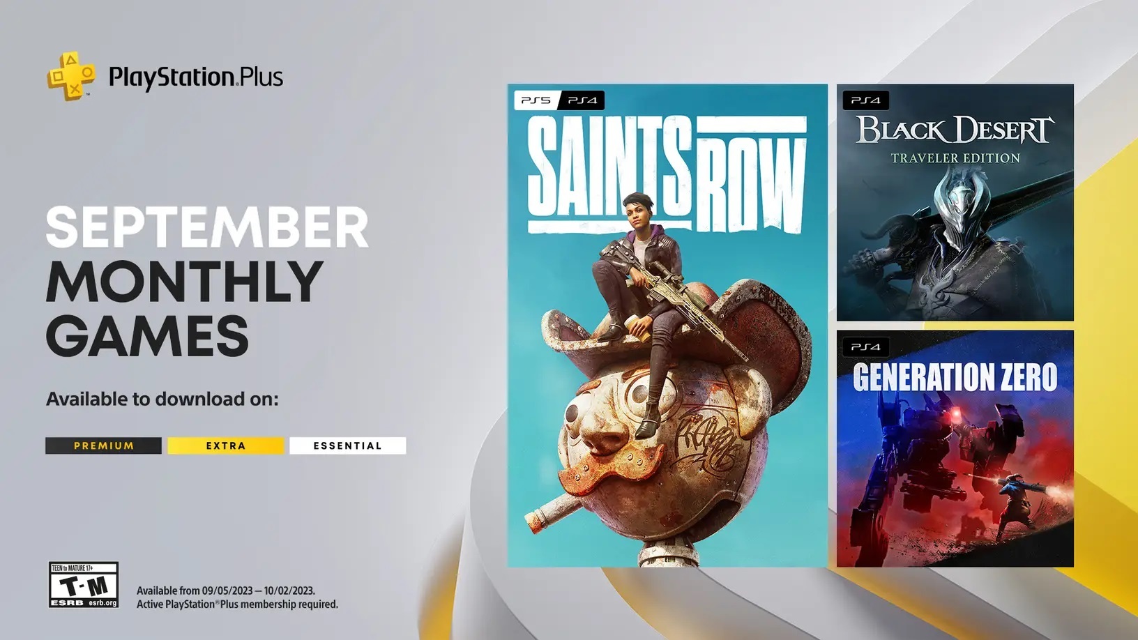 Saints Row, Black Desert e Generation Zero são jogos do PlayStation Plus em setembro - - Gamereactor