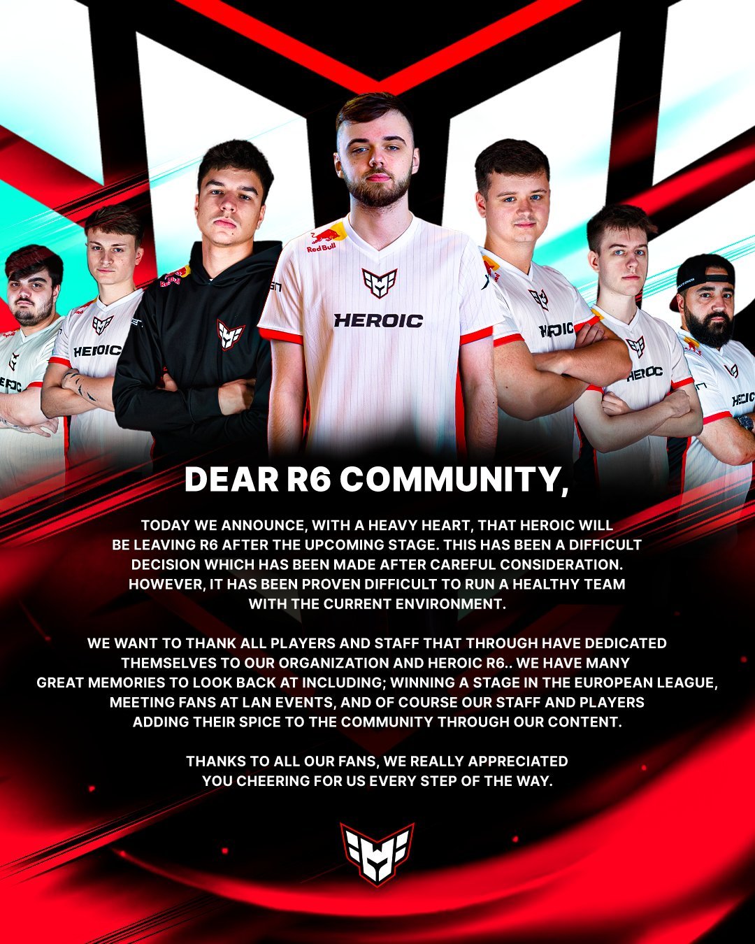 Heroico para sair da competição Rainbow Six: Siege