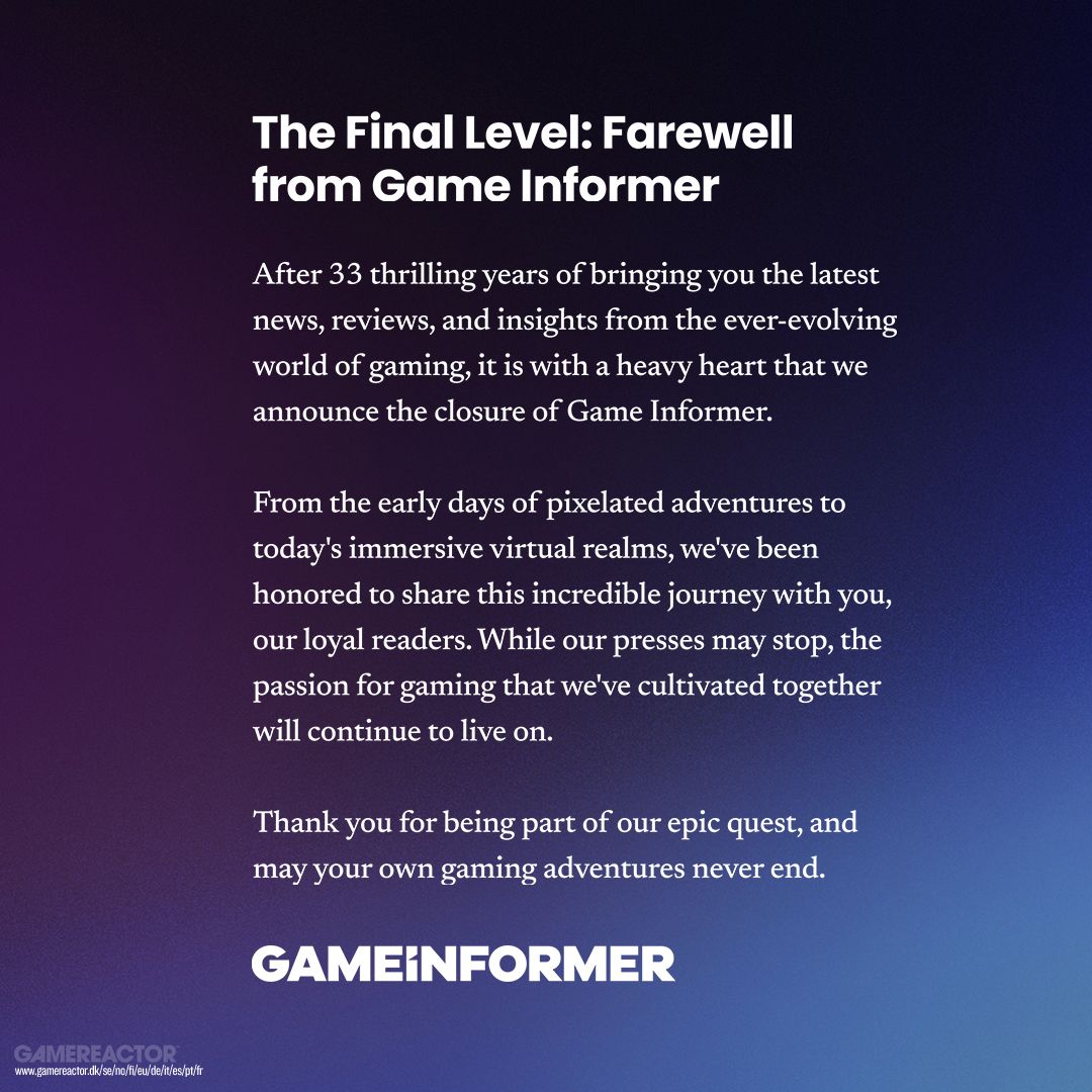GameStop fecha imediatamente Game Informer, a revista de videogame mais ...