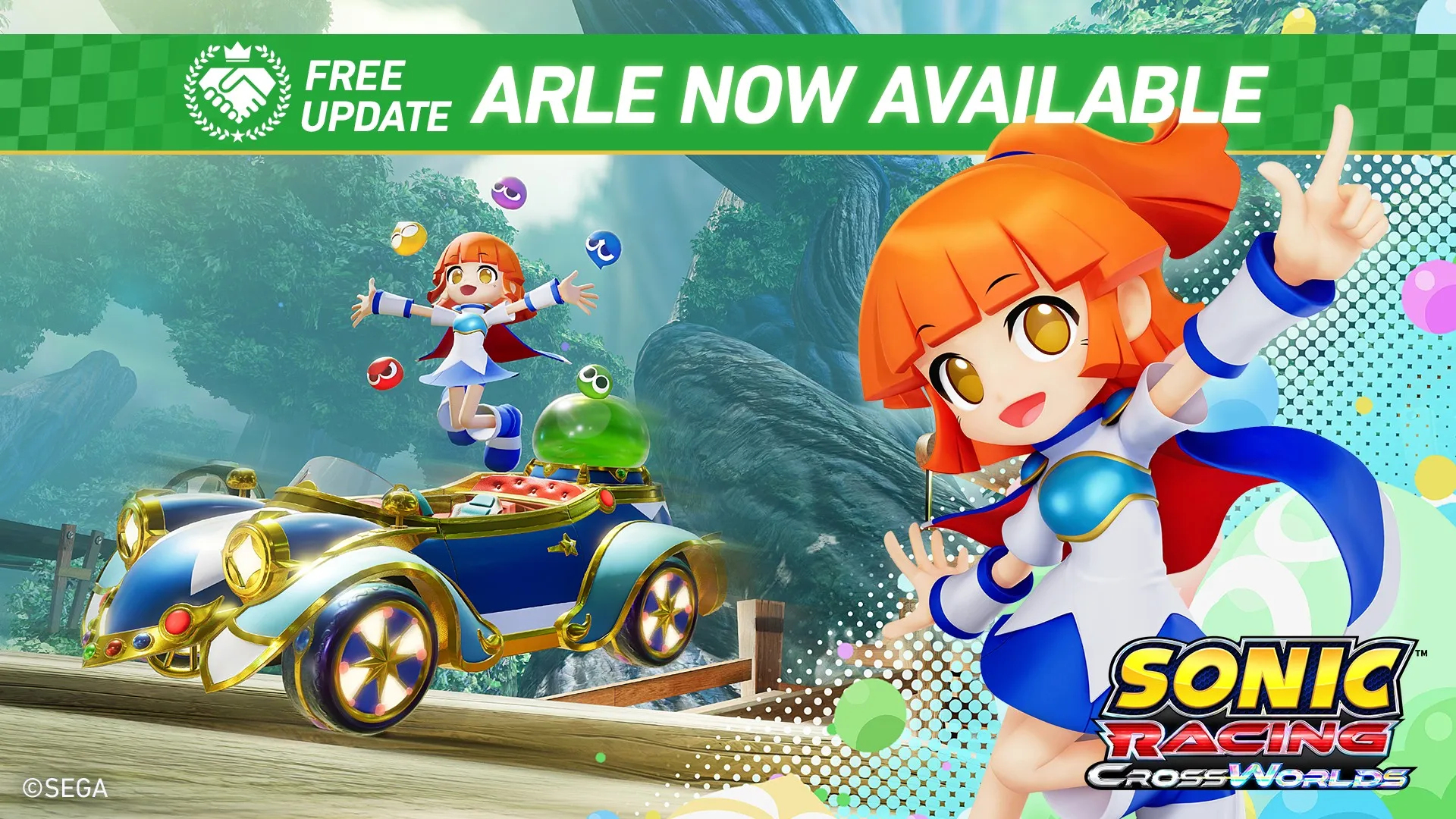 Sonic Racing: Crossworlds consegue um motorista veterano de Puyo