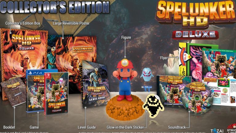 Spelunker HD Deluxe confirmado para PS4 e Nintendo Switch