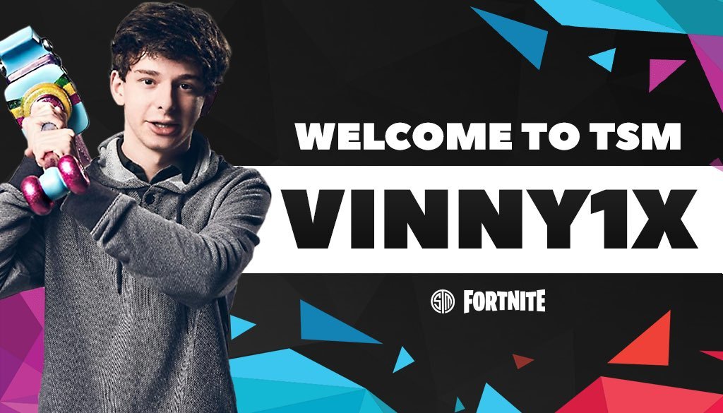 Vinny1x signs for TSM's Fortnite team