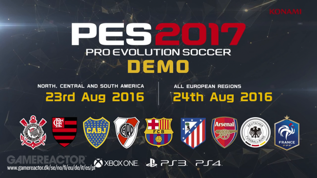 Demo de PES 2017 já está disponível no Brasil - Pro Evolution Soccer ...