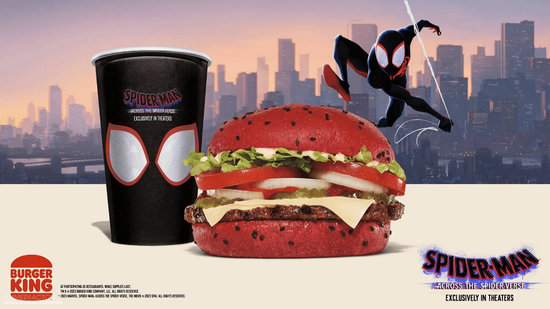 Burger King lança hambúrguer vermelho brilhante do Homem-Aranha ...