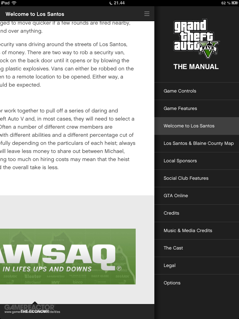 Manual gratuito de GTA V - Grand Theft Auto V - Gamereactor